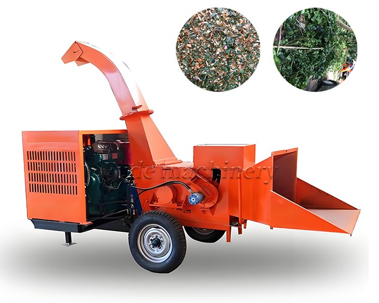 The working principle of the tree branch crusher